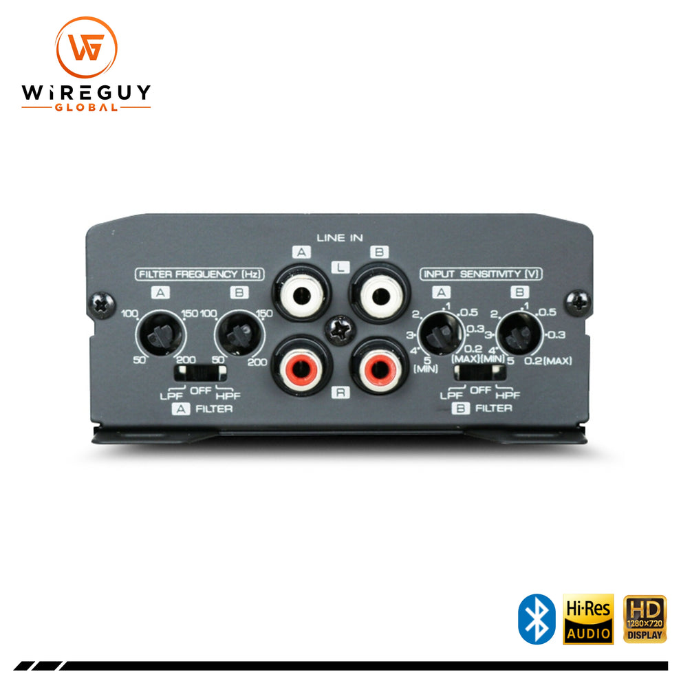 Kenwood KAC-M1814 Compact 4-Channel Amplifier — 45 Watts RMS x 4 – Wire Guy Global